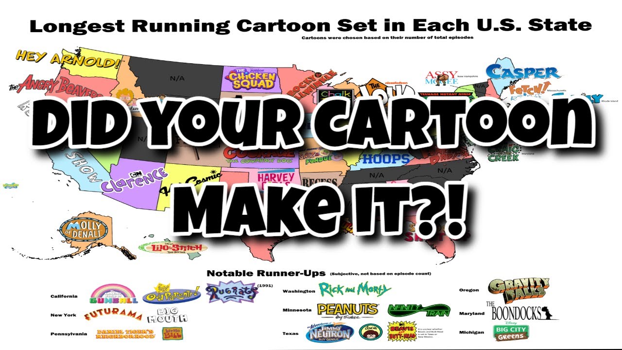 Ep 236 Longest Cartoon in each State! - YouTube