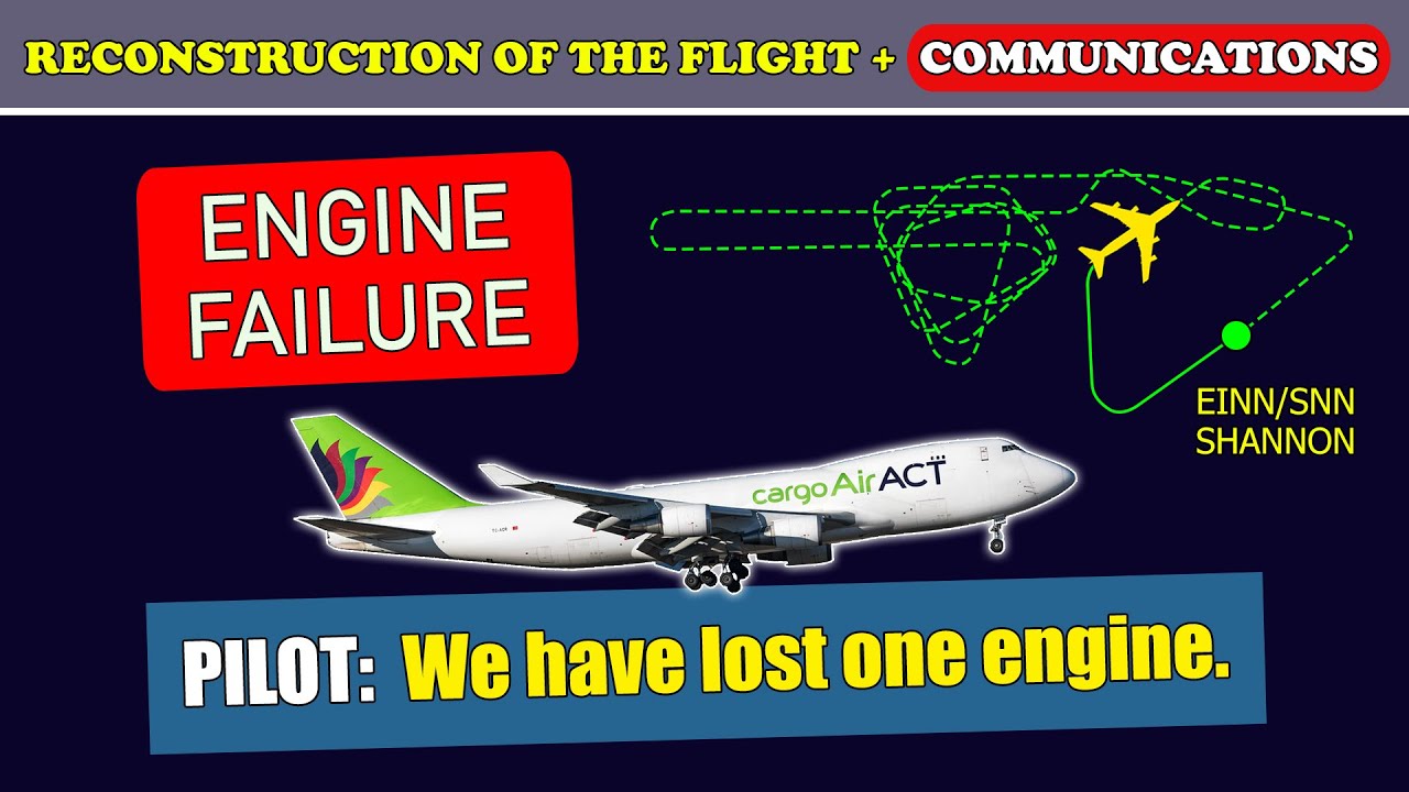 ENGINE FAILURE after departure | Turkish airlines / ACT airlines Boeing ...