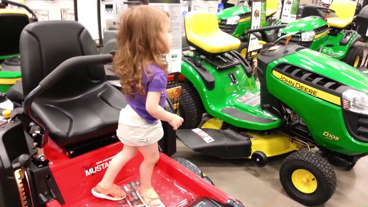 Chloe - Lawn Mowers & Nascar @ Home Depot - YouTube