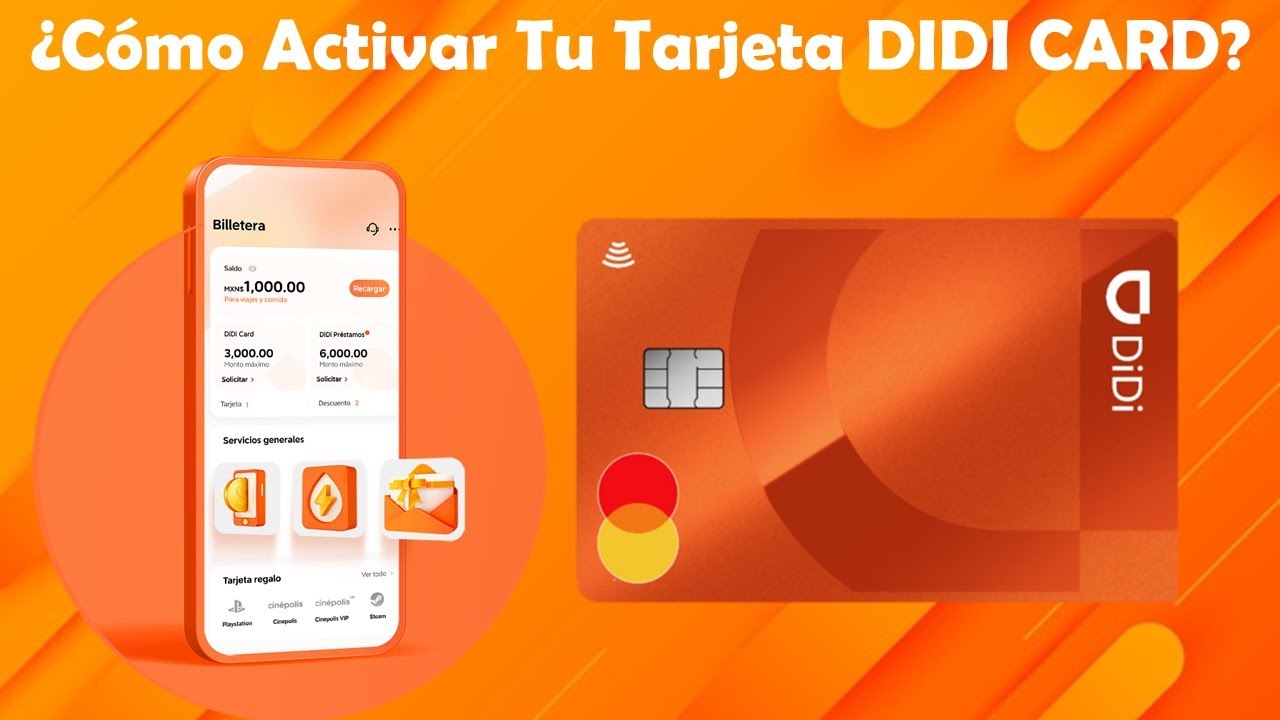 ¿Cómo Activar Tu Nueva Tarjeta De Crédito #DIDI #CARD Naranja ...