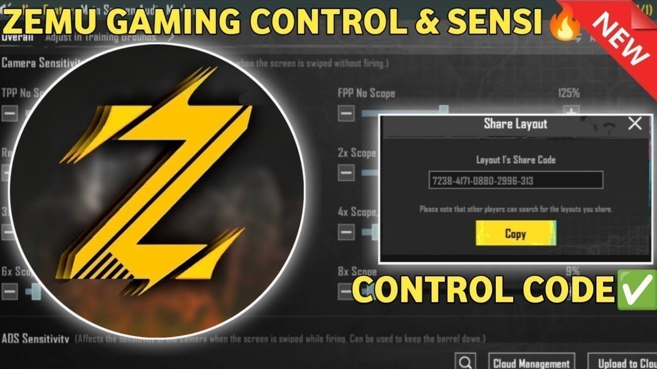 (2023) ZEMU GAMING SENSITIVITY CODE/ ZEMU GAMING CONTROL CODE/ # ...