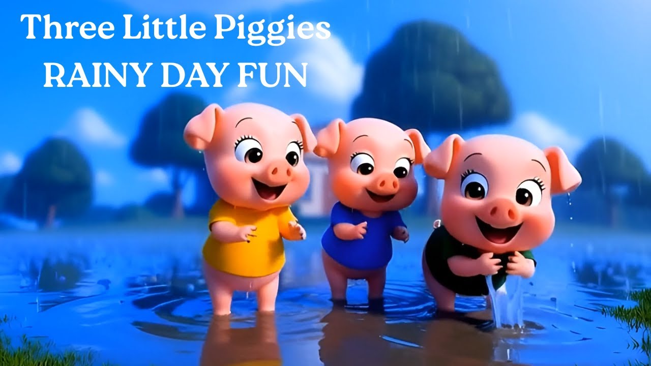Slide With Me! 🌧️ Rainy Day Fun Song for Kids | Cute Three Little ...