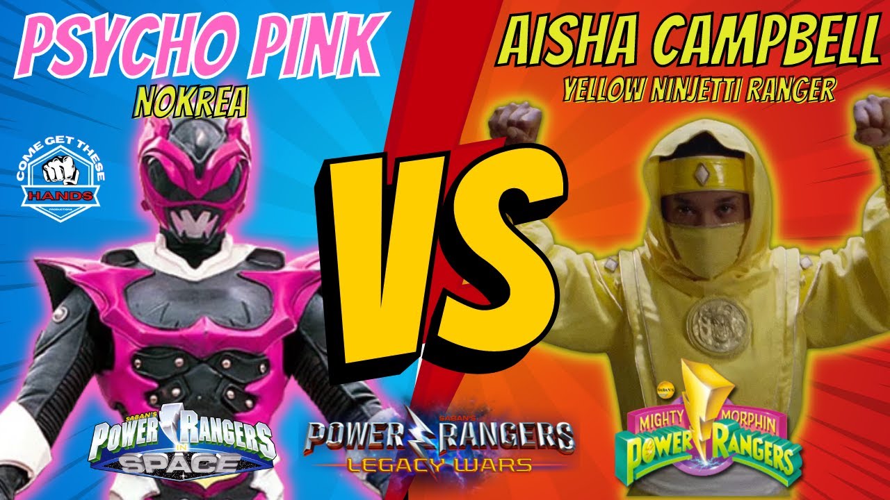 Power Rangers Legacy Wars | Psycho Pink Ranger Nokrea Vs Yellow Ninja ...
