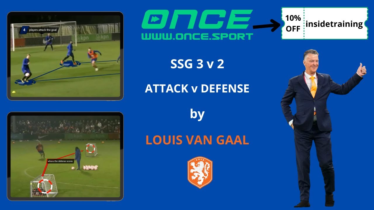 Netherlands - SSG 3 v 2 attack v defense by Louis Van Gaal - YouTube
