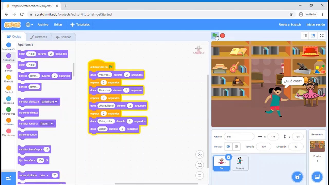 Diálogos - Tutorial Scratch - YouTube