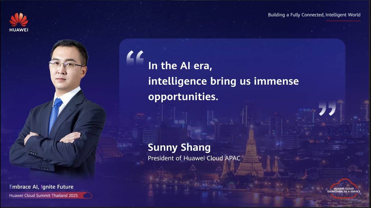 Highlight of Sunny Shang, President of Huawei Cloud APAC - Huawei Cloud ...