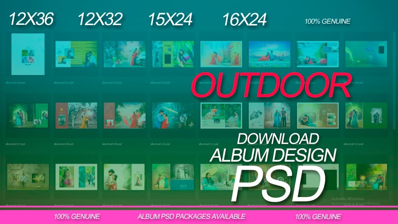 OUTDOOR ALBUM DESIGN PSD |15X24 | 12X36 | 12X32 | PSD MARKET | PSD ...