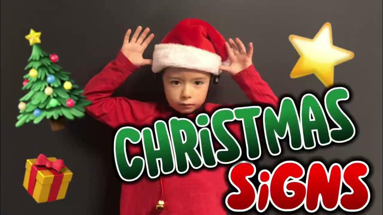 Christmas Signs in ASL American Sign Language - YouTube