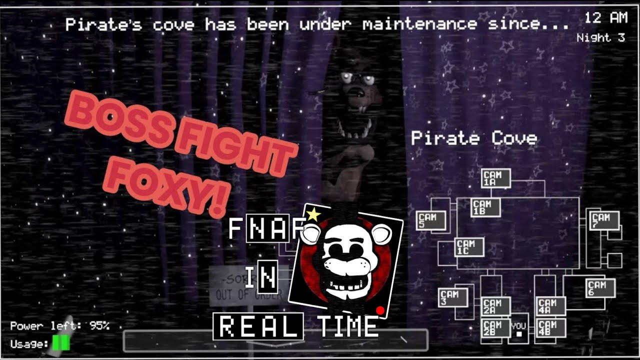 Boss Fight FOXY! | Five Night's at Freddy's - in Real Time | - YouTube