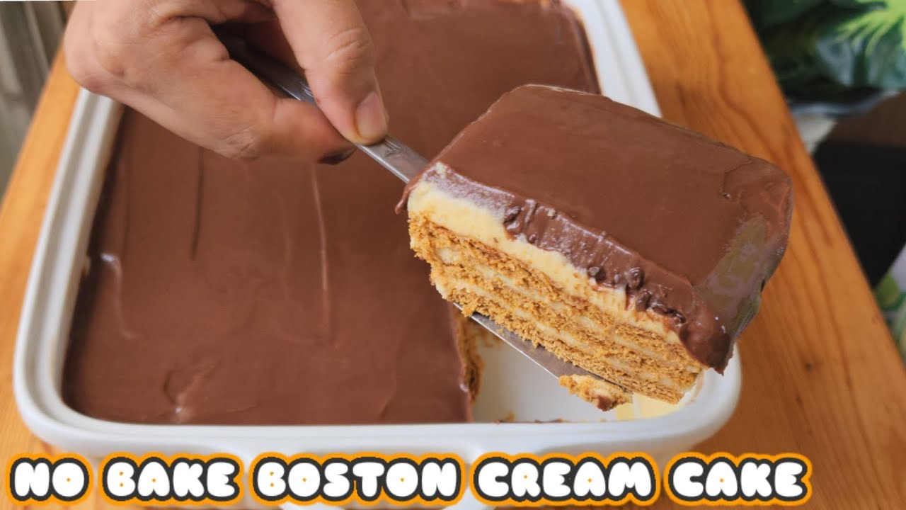 NO BAKE BOSTON CREAM CAKE RECIPE - Vanitas Kitchen