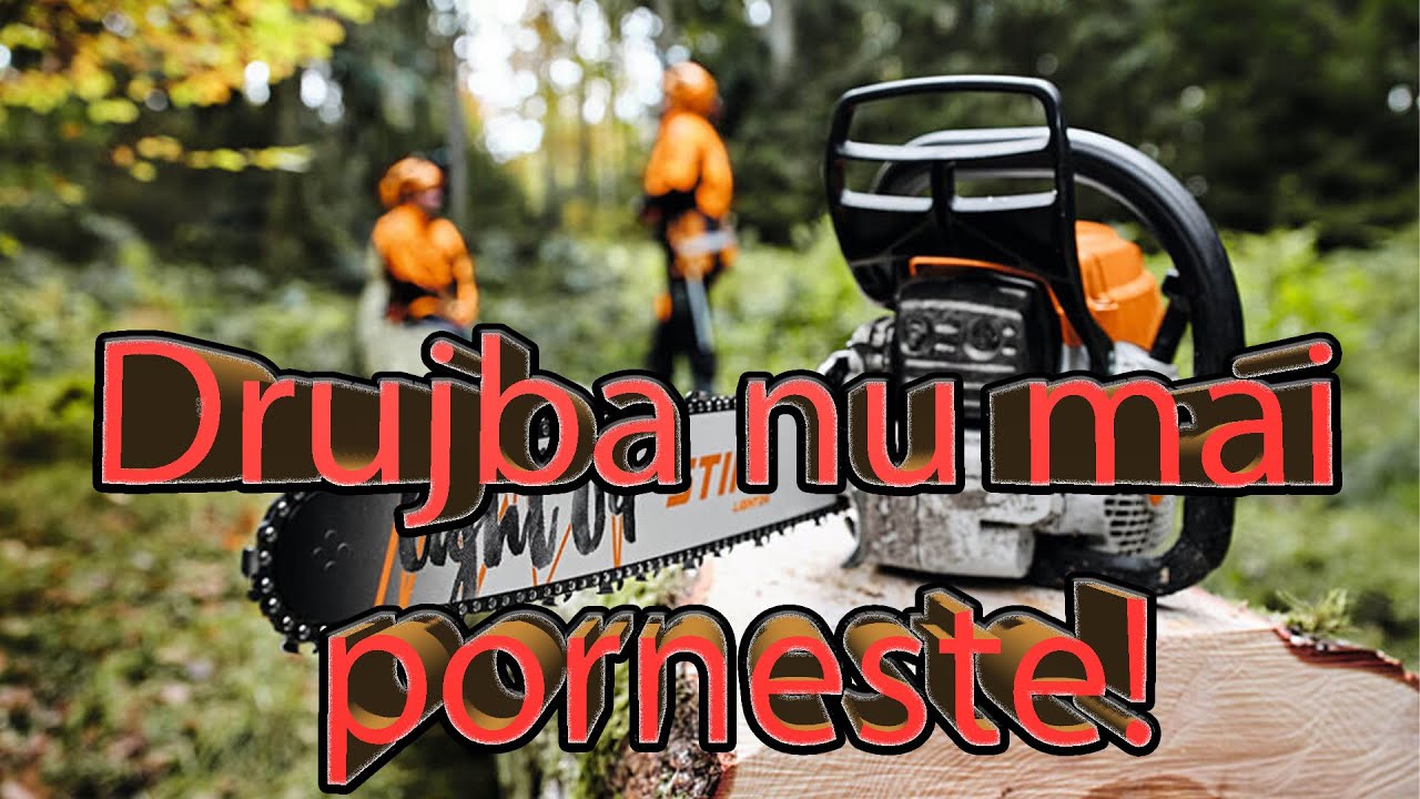Incerc sa repar o drujba Stihl, care nu mai porneste. - YouTube