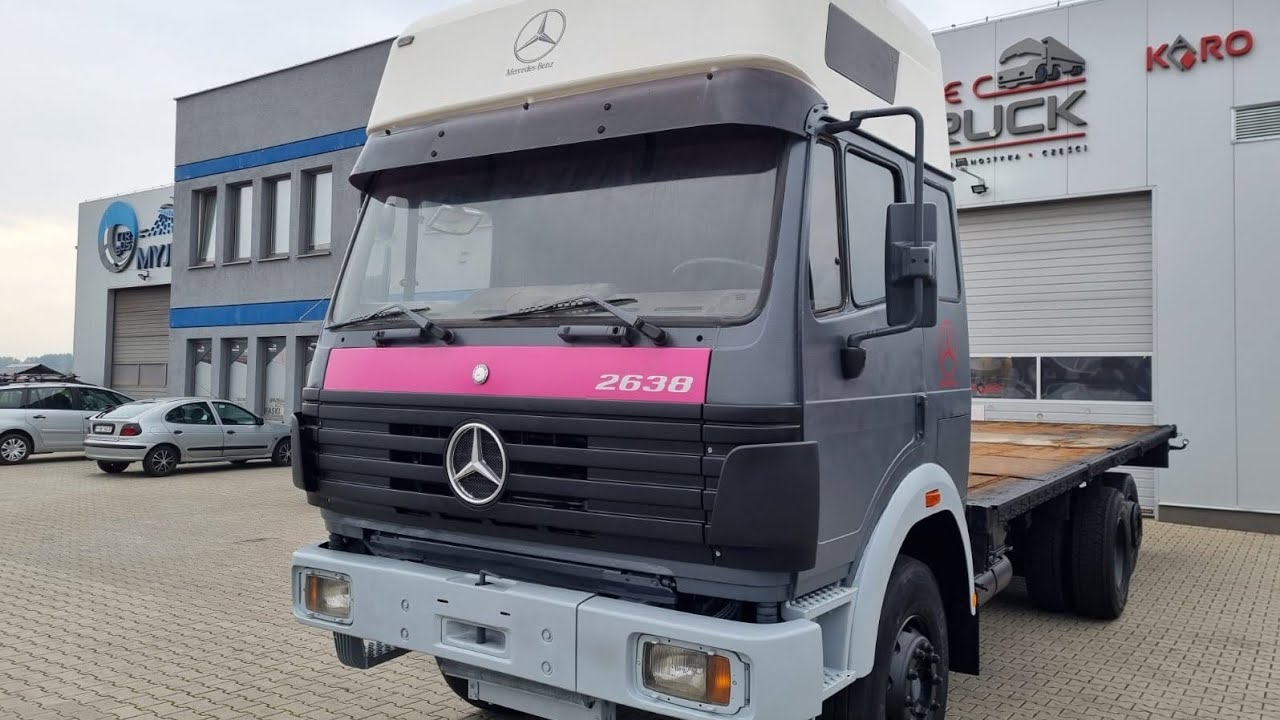 MERCEDES-BENZ 2638 SK , V8 , Steel/Air, 6x2 - YouTube