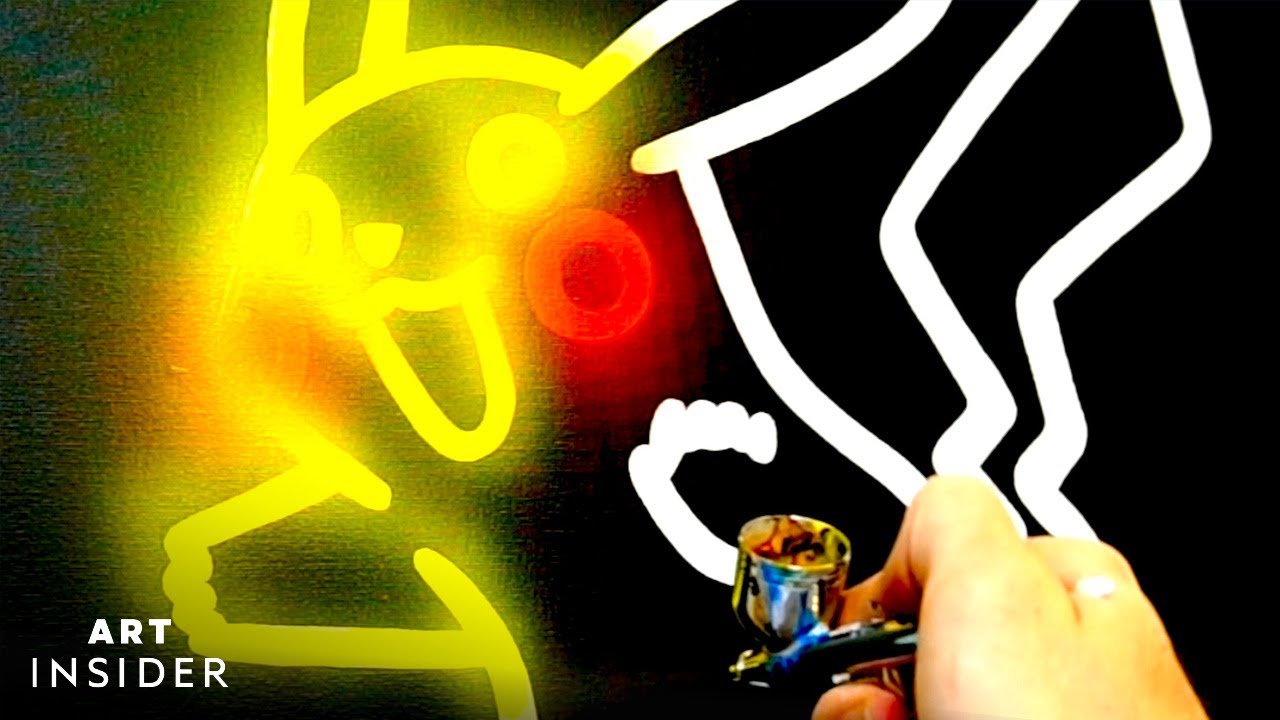 Artist Paints Your Favorite Cartoon Characters As Neon Signs - YouTube