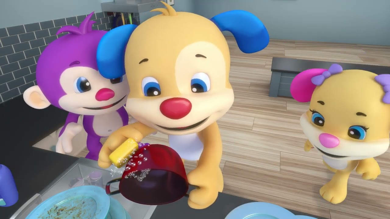 Washing-Up Song | Laugh & Learn | Cartoons and Kids Songs | Learn ABCs ...