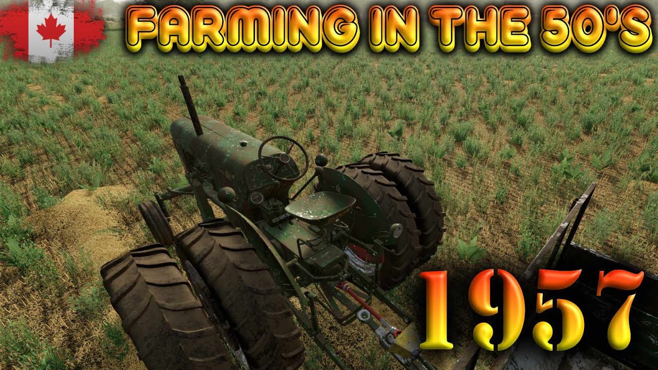 Farming in the 50's - Vintage, Old Iron, Classic Tractors - YouTube