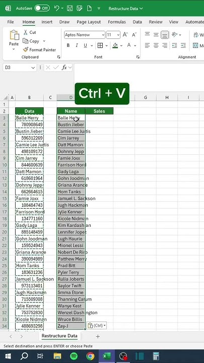 Restructure Data In Excel‼️ Youtube