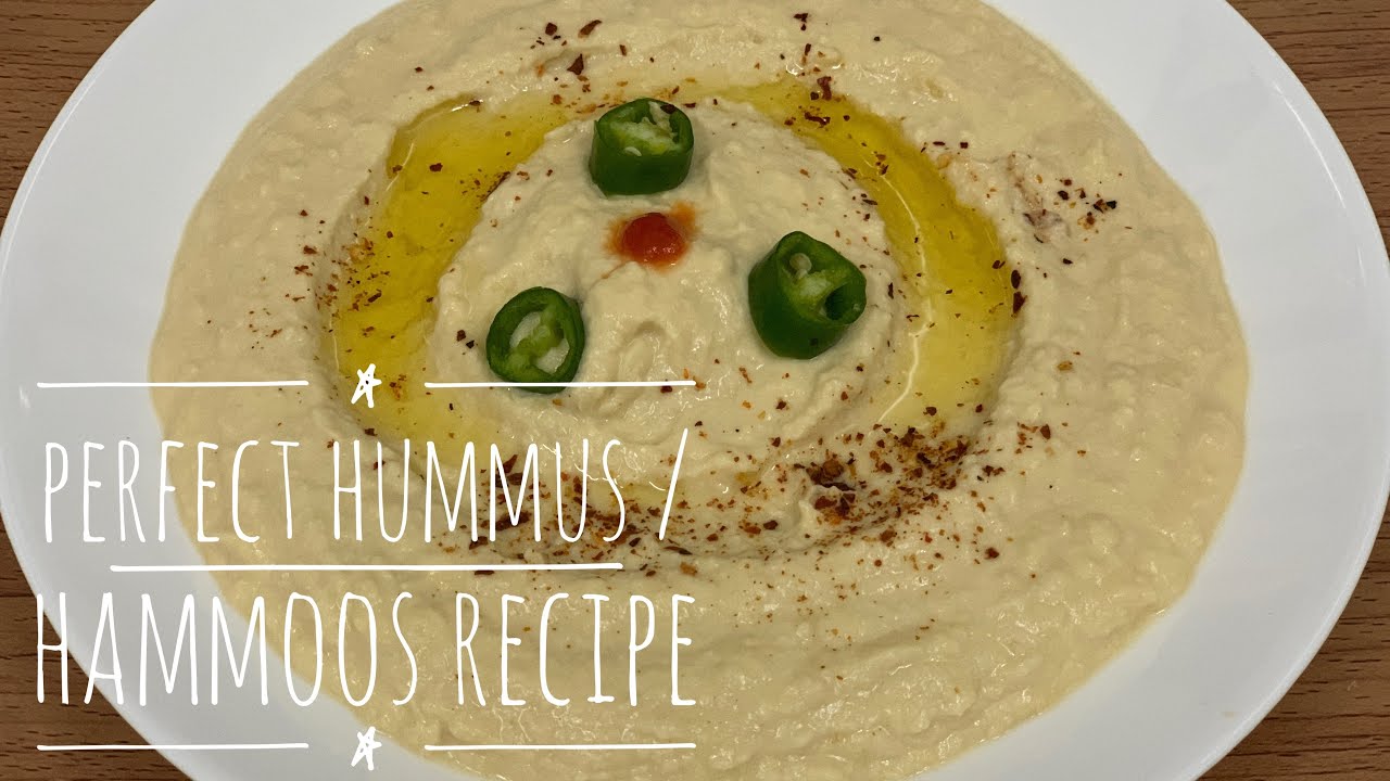 Perfect hummus recipe | hammoos recipe | tahini paste recipe - YouTube
