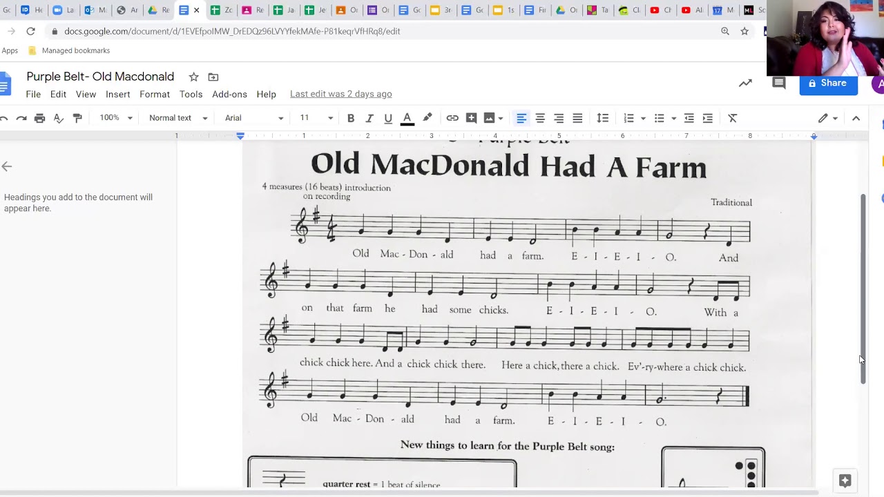 Purple Belt- Old MacDonald Had A Farm - YouTube