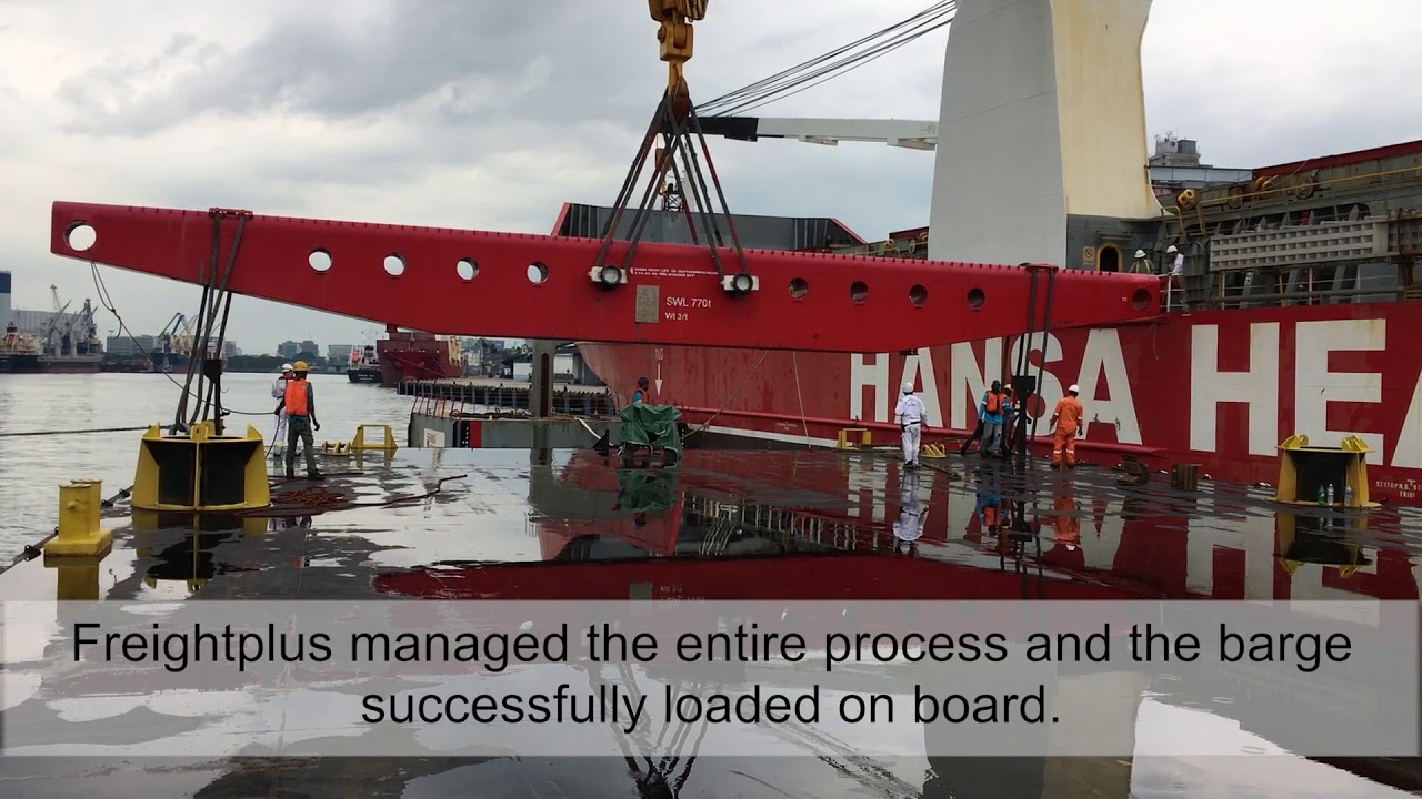 57-metre Flat Barge Singapore to Adelaide - YouTube