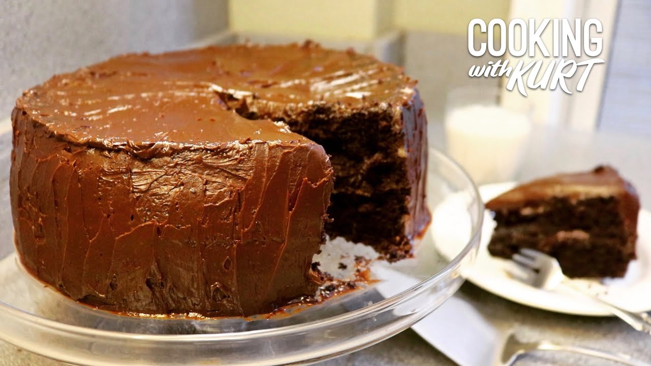 Red Ribbon Moist Chocolate Cake | Cooking with Kurt - YouTube