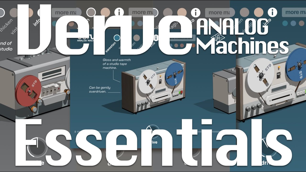 Universal Audio's Freebie Verve Analog Machines Essentials | with 808 ...