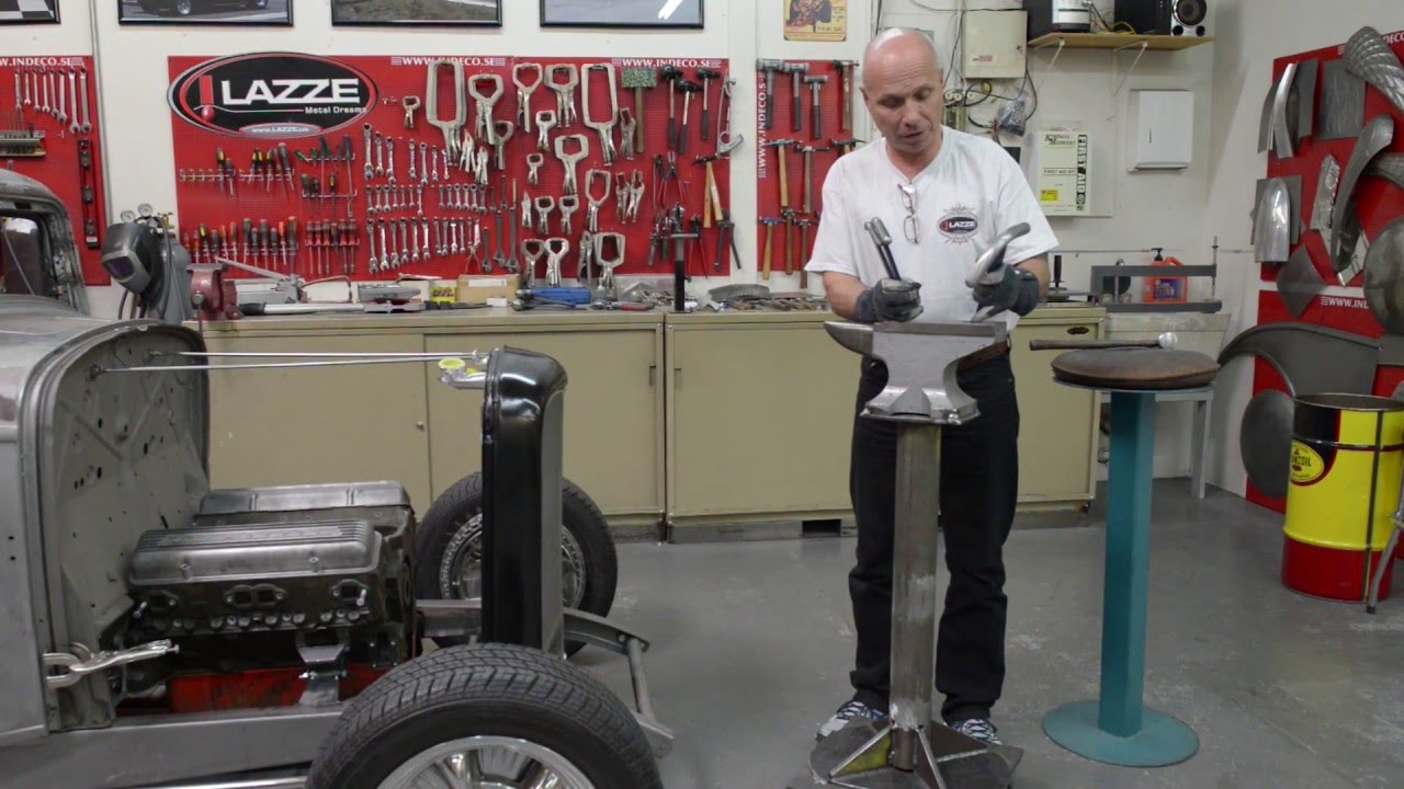 Metal Shaping with Lazze: Hammers and moveable Anvil. - YouTube
