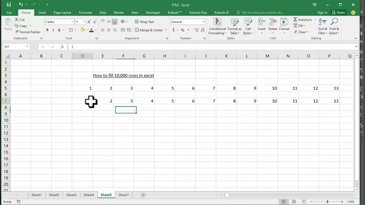 How To Fill 10 000 Rows In Excel YouTube How To Fill 10 000 Rows In Excel YouTube