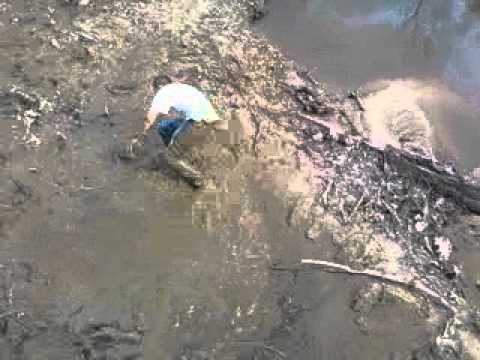 boy falling in mud - YouTube
