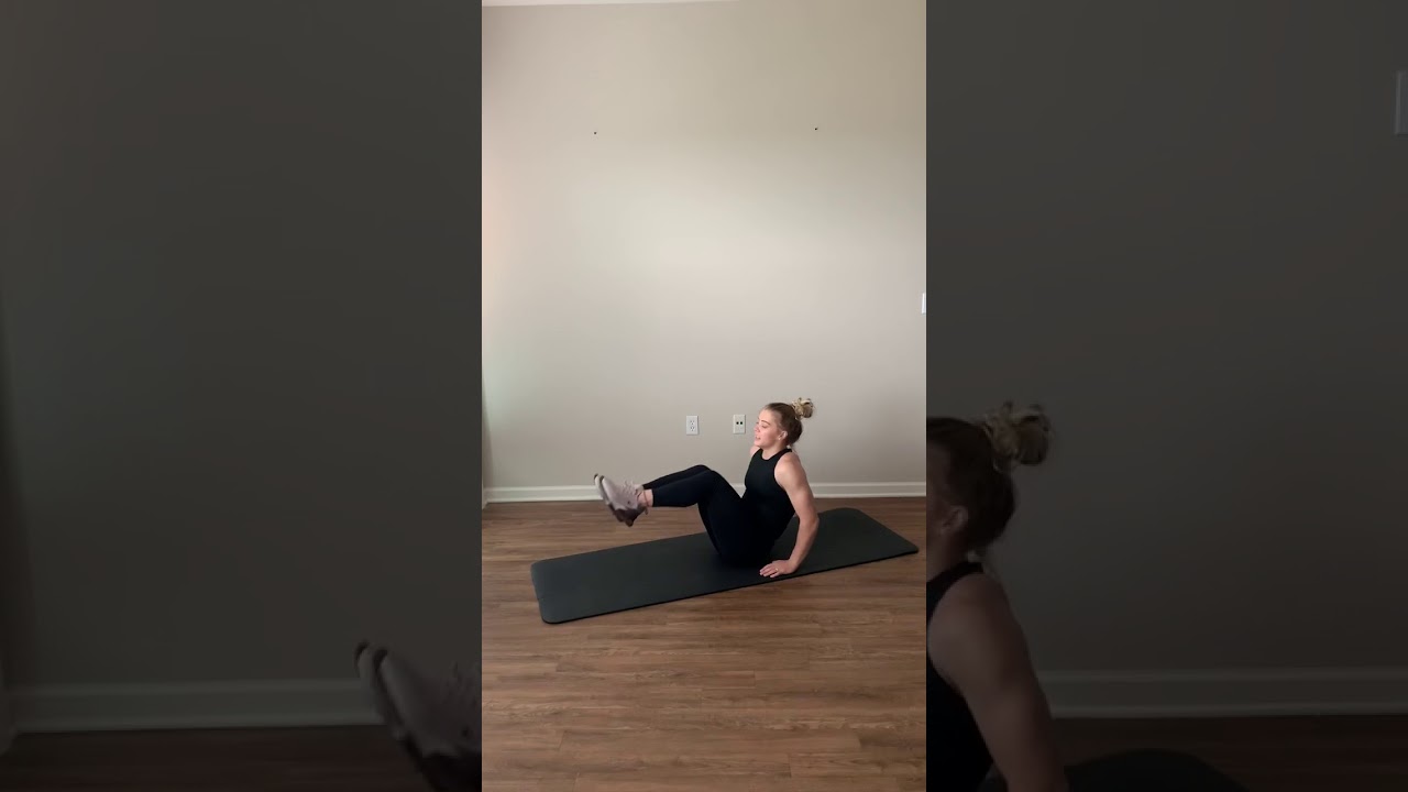 Seated Tuck Ups ab exercise - YouTube