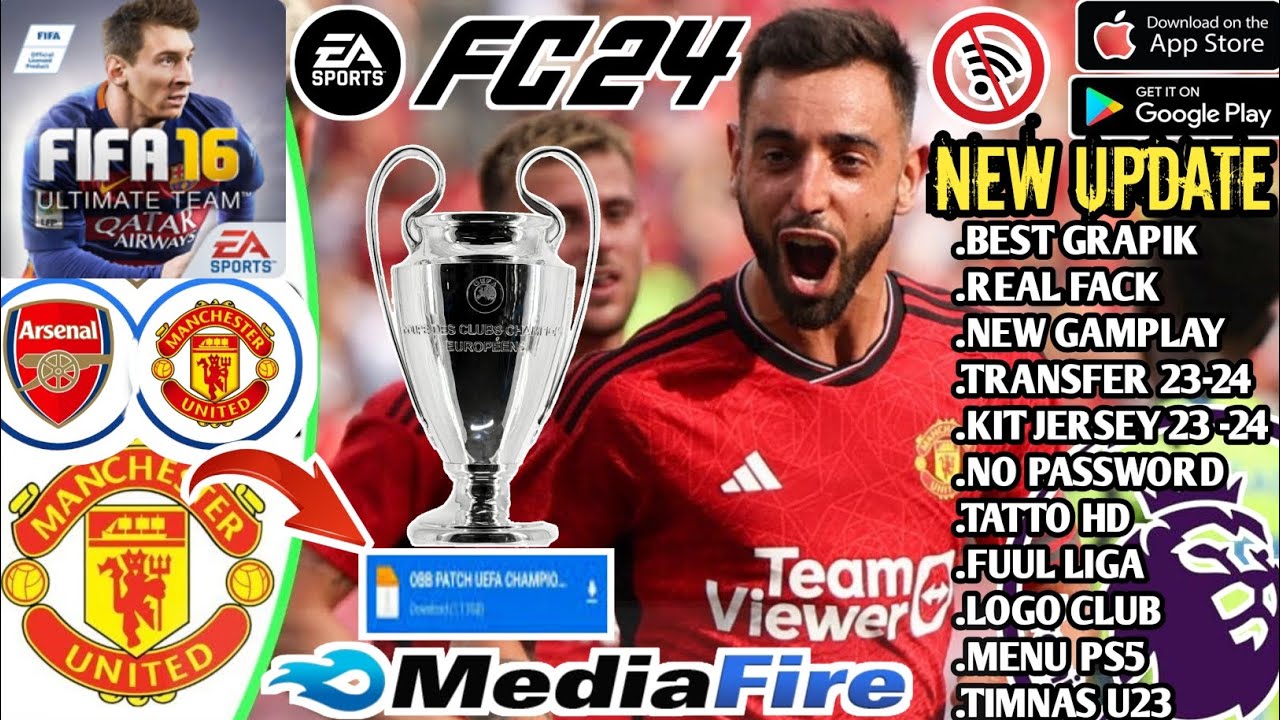 FIFA 16 mod EA Sports FC 24 [PS5] Android Offline New Update Transfer ...