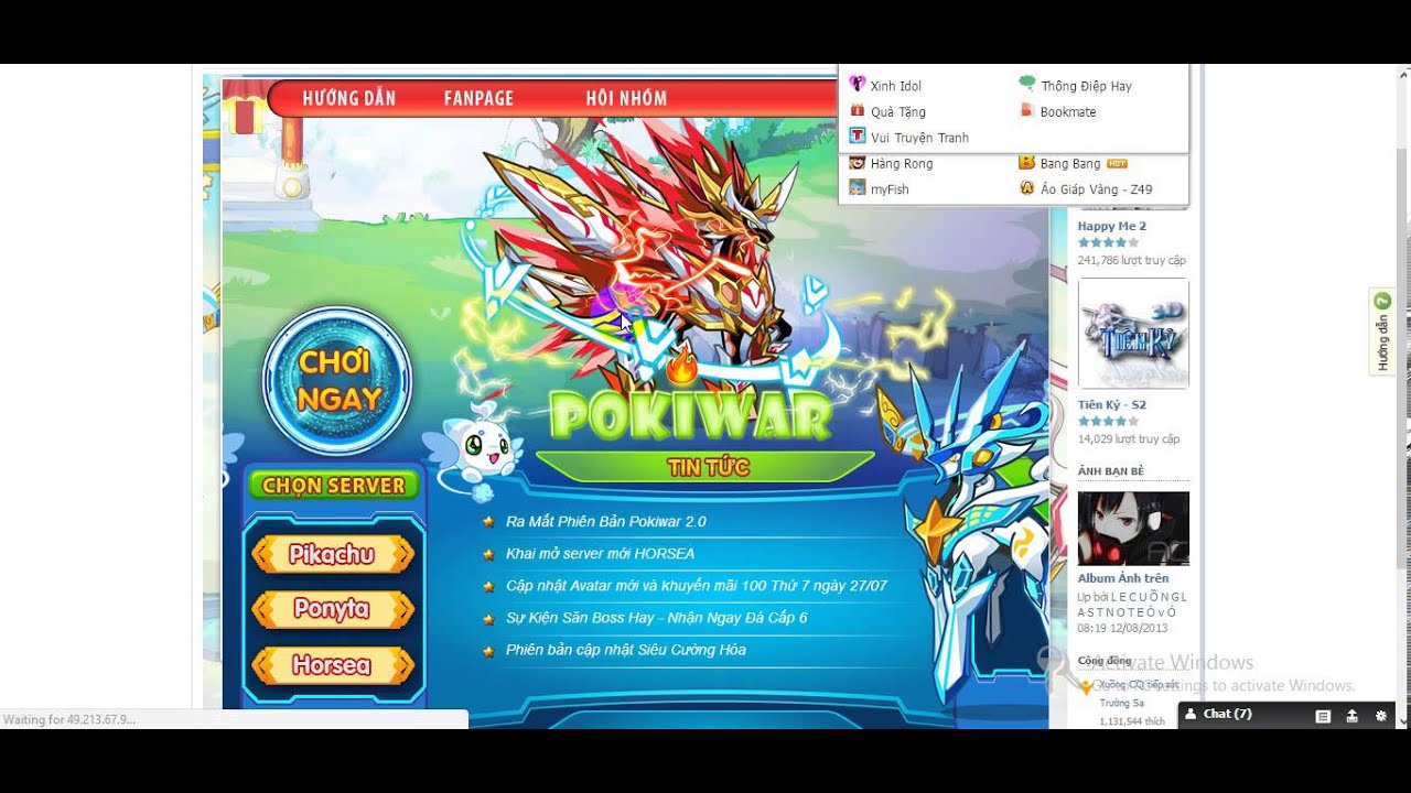 Hướng Dẫn Đổi Server trong Pokiwar 2.0 - YouTube