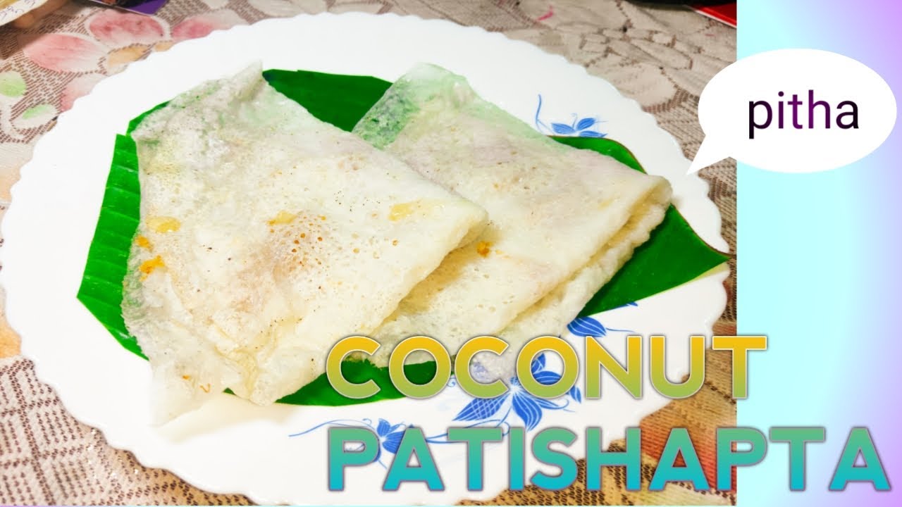 Patishapta pitha || coconut filling | popular pithe pithe recipe ...