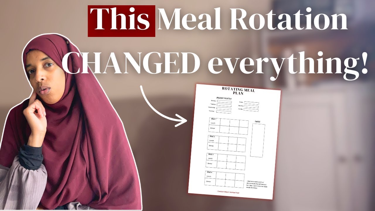The PERFECT Meal Planning for homeschool families - YouTube