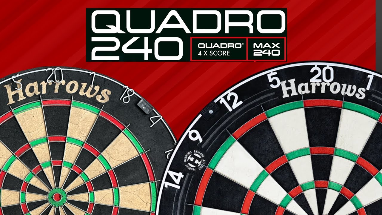 Harrows Quadro 240 Dartboard | Review | Verarbeitung und viele viele ...