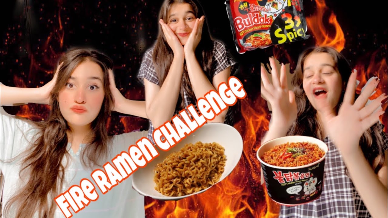 Eating The Worlds Spiciest Korean Ramen Noodles Challenge 🥵 Buldak See Who Won 3x Spicy🌶️