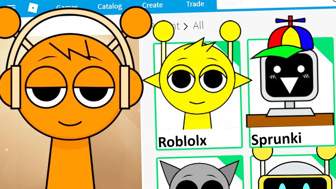 MAKING ALL SPRUNKI CHARACTERS a ROBLOX ACCOUNT - YouTube
