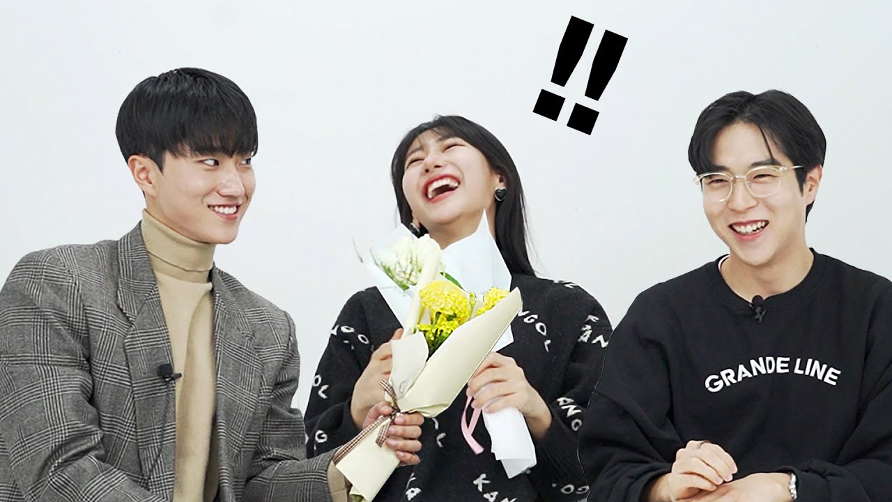 FLOWER PRANK! Handsome boys give flowers to a girl for surprise - YouTube