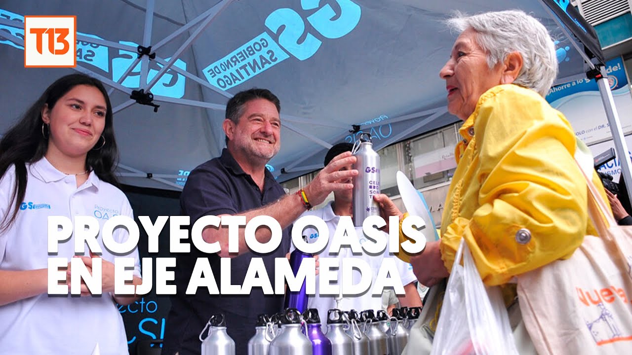 Proyecto Oasis en eje Alameda: puntos de hidratación funcionarán hasta ...