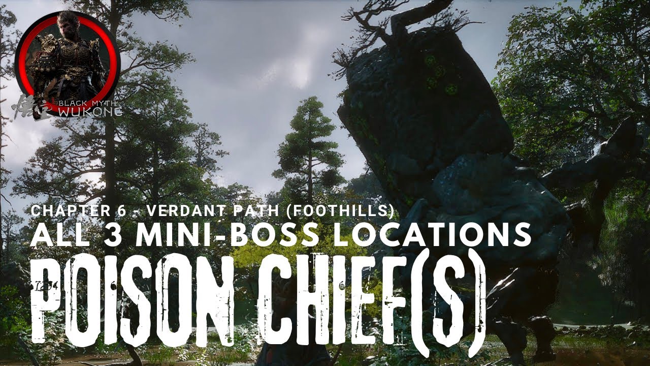 Black Myth: Wukong | All 3 Poison Chief Locations in Foothills - Hidden ...