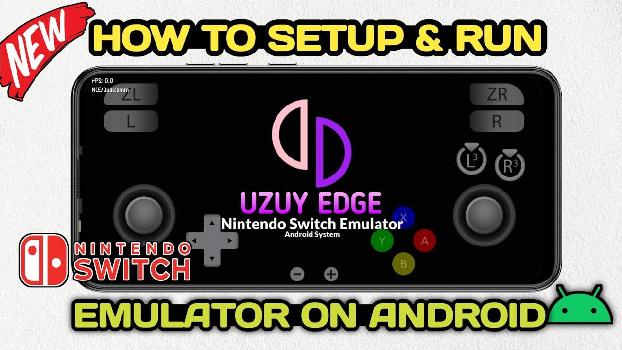 UZUY EDGE EMULATOR SETUP/SETTINGS/60FPS/GAMEPLAY || 🔥NEW NINTENDO ...