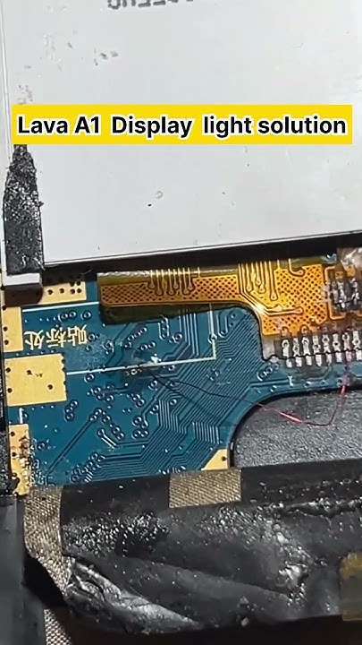 Lava A1 Display light solution #shortsfeed #mobilerepairing #phonk #shorts - YouTube