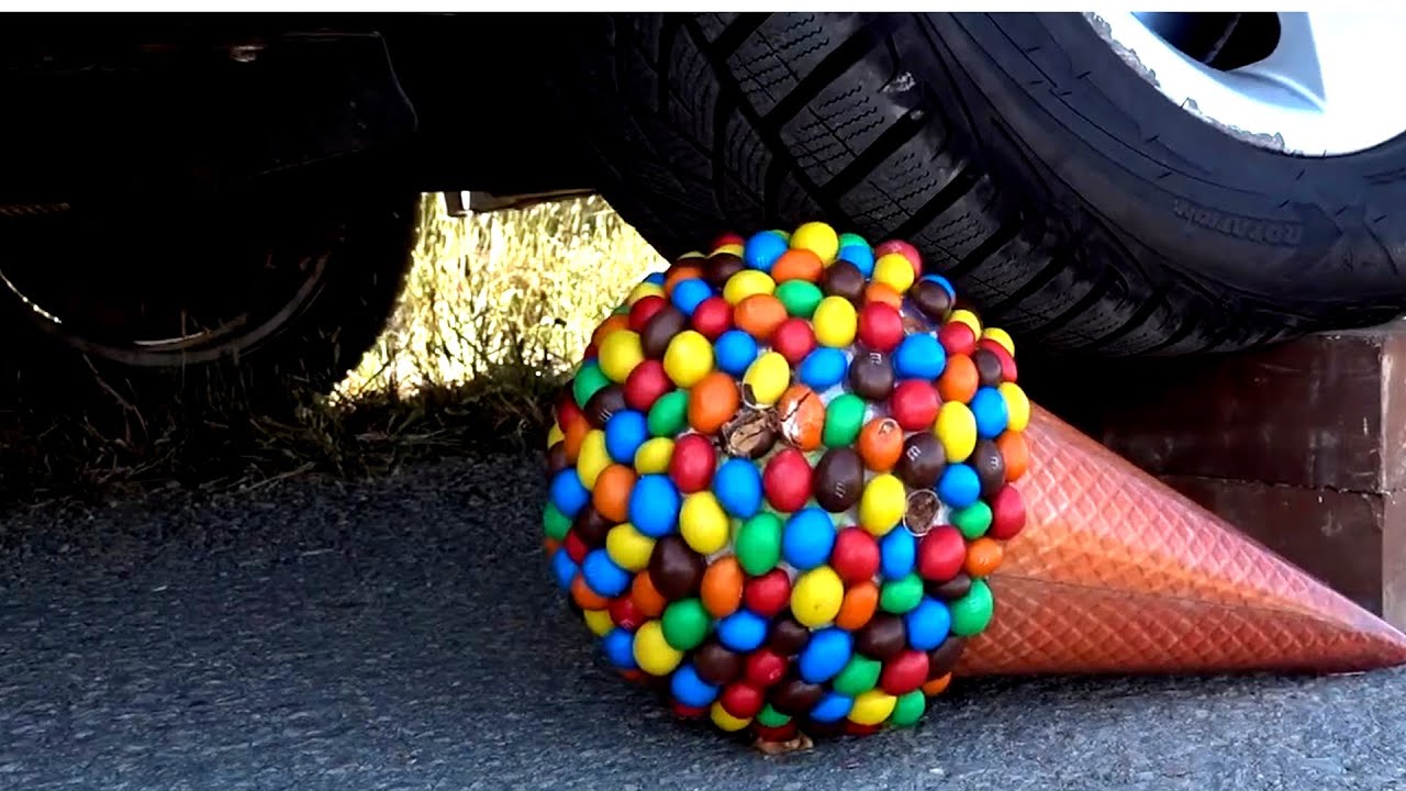 Crushing Crunchy & Soft Things by Car! - EXPERIMENT: HALLOWEEN PUMPKINS ...