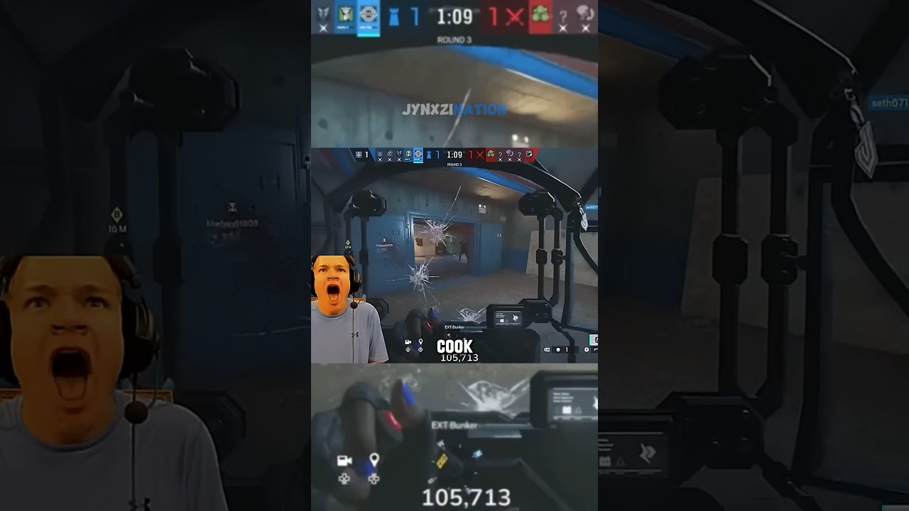 Jynxzi gets wet reacting to r6 clip 💀 || #clips #jynxzi #r6 #funny # ...