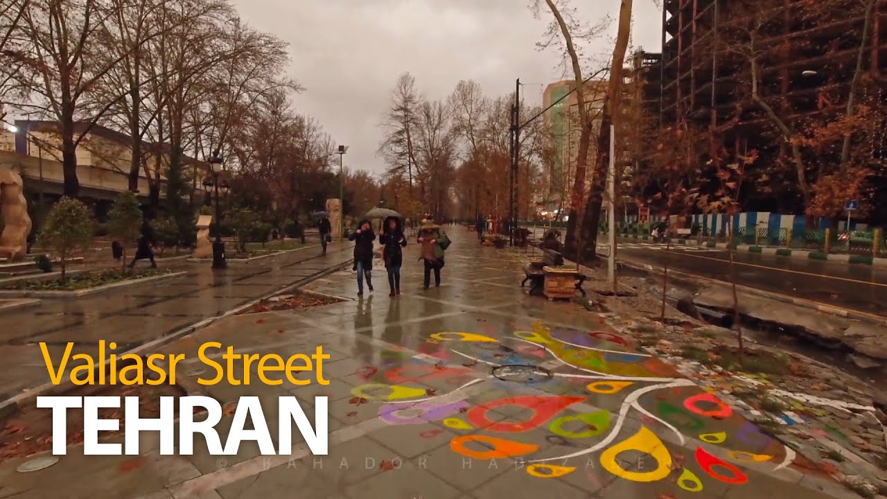 TEHRAN 2018 - POV Walk on Valiasr Street in the Fall / تهران - خیابان ...