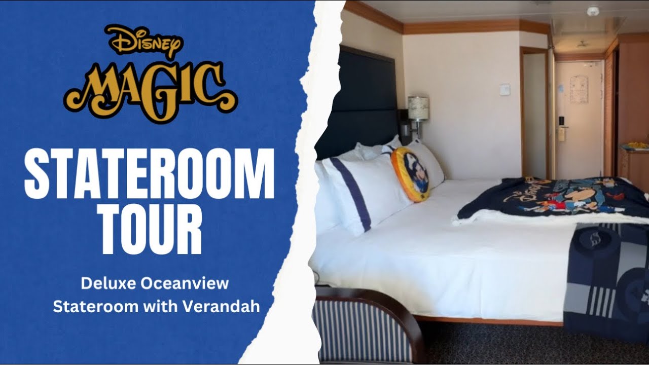Disney Magic Deluxe Oceanview Stateroom with Verandah #6562 - YouTube