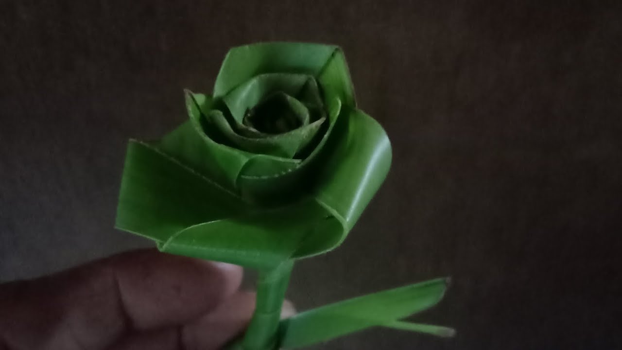 how to make palm rose - YouTube