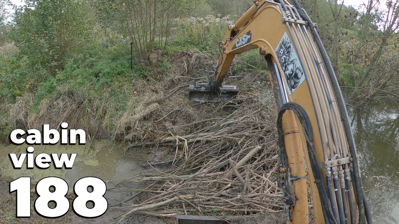Beaver Dam Removal With Excavator No.188 - Cabin View - The Beavers ...