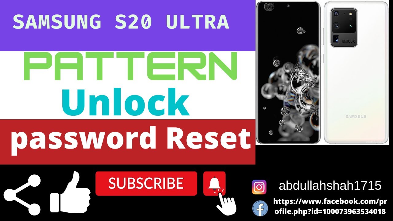 Hard Reset SAMSUNG Galaxy S20 Ultra -Remove Screen Lock / Factory Reset ...