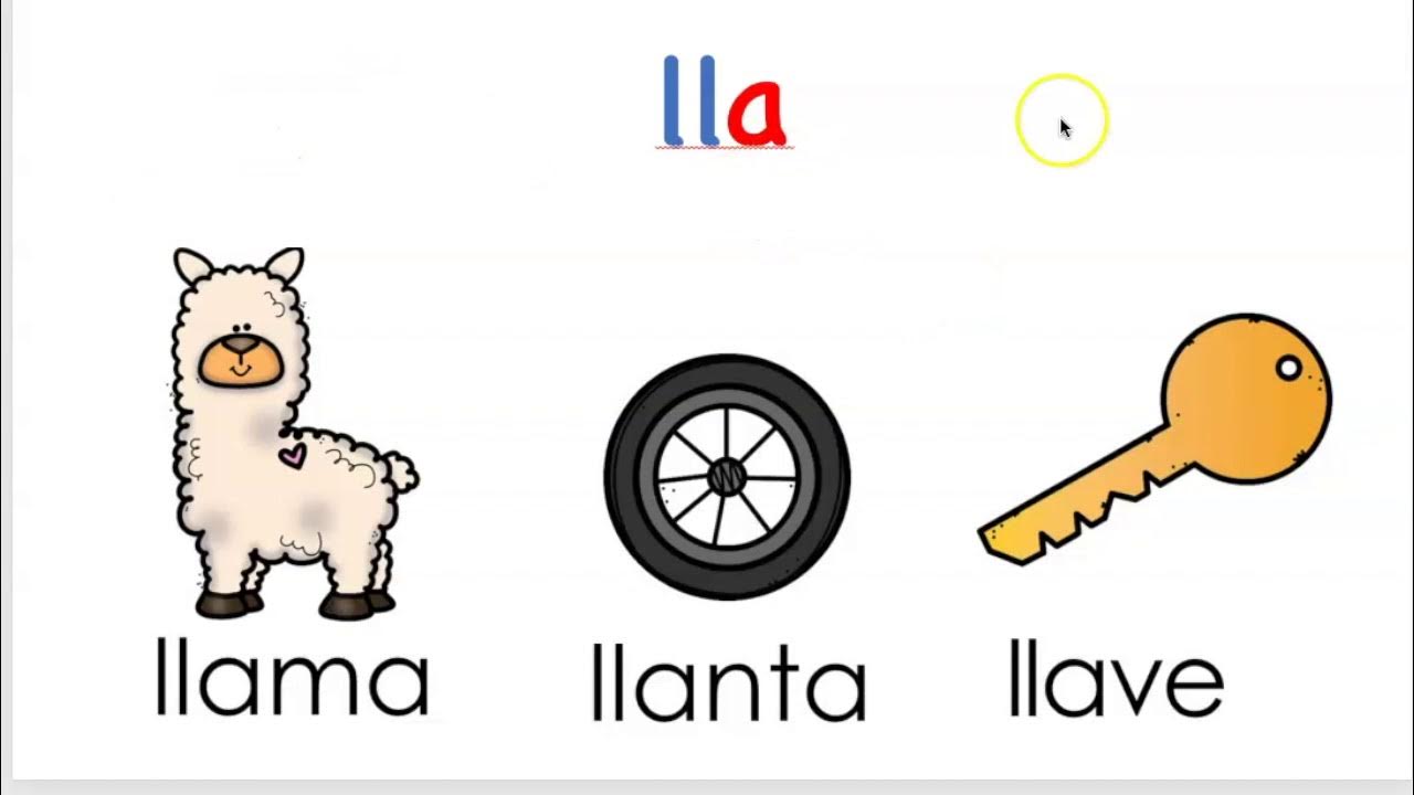Sílabas con lla lle lli llo llu (lunes) HD 720p - YouTube