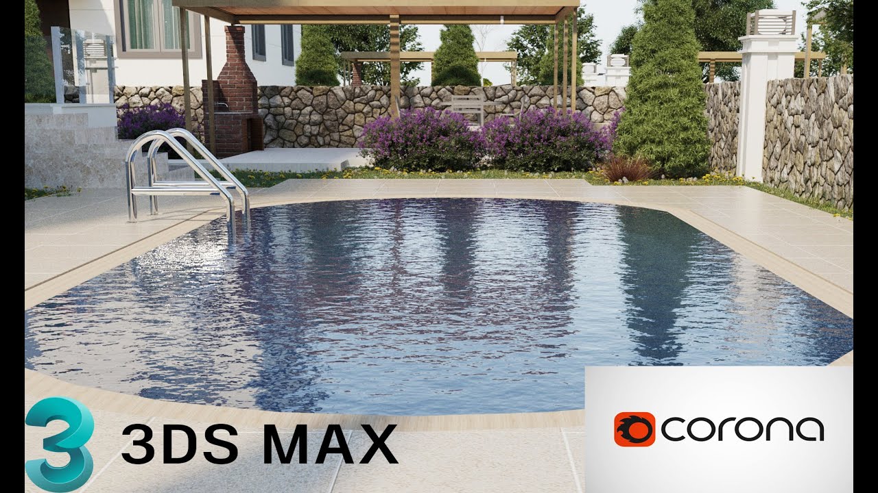 HOW TO MAKE REALISTIC WATER MATERIAL FOR THE POOL - CORONA RENDERING ...